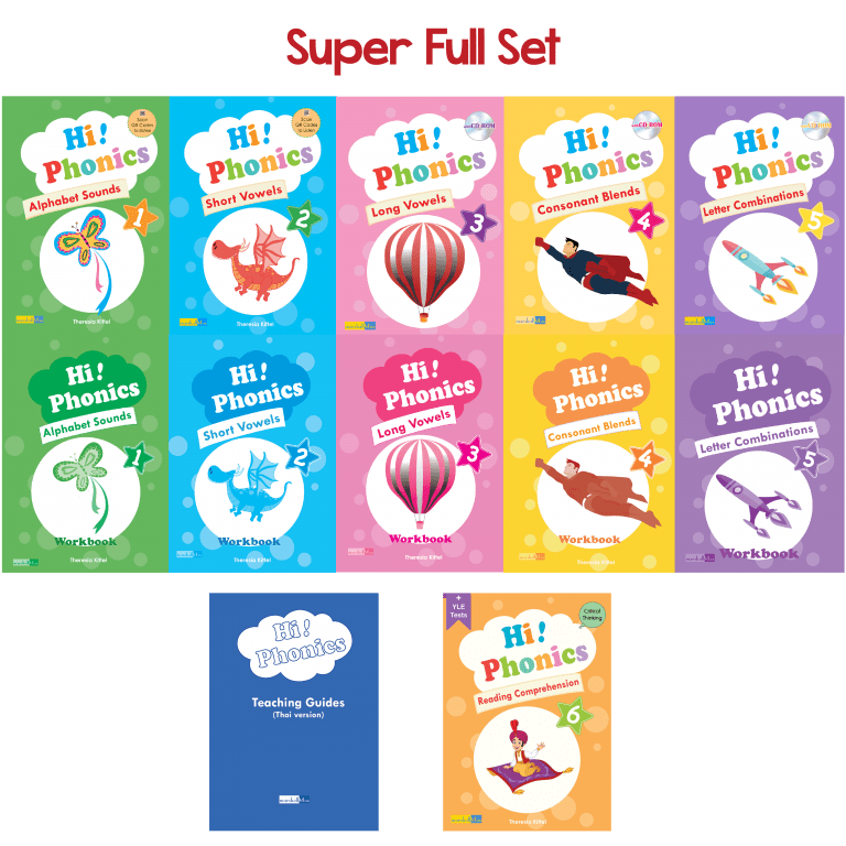 ชุดการสอนโฟนิกส์ ครบหลักสูตร| Hi Phonics
